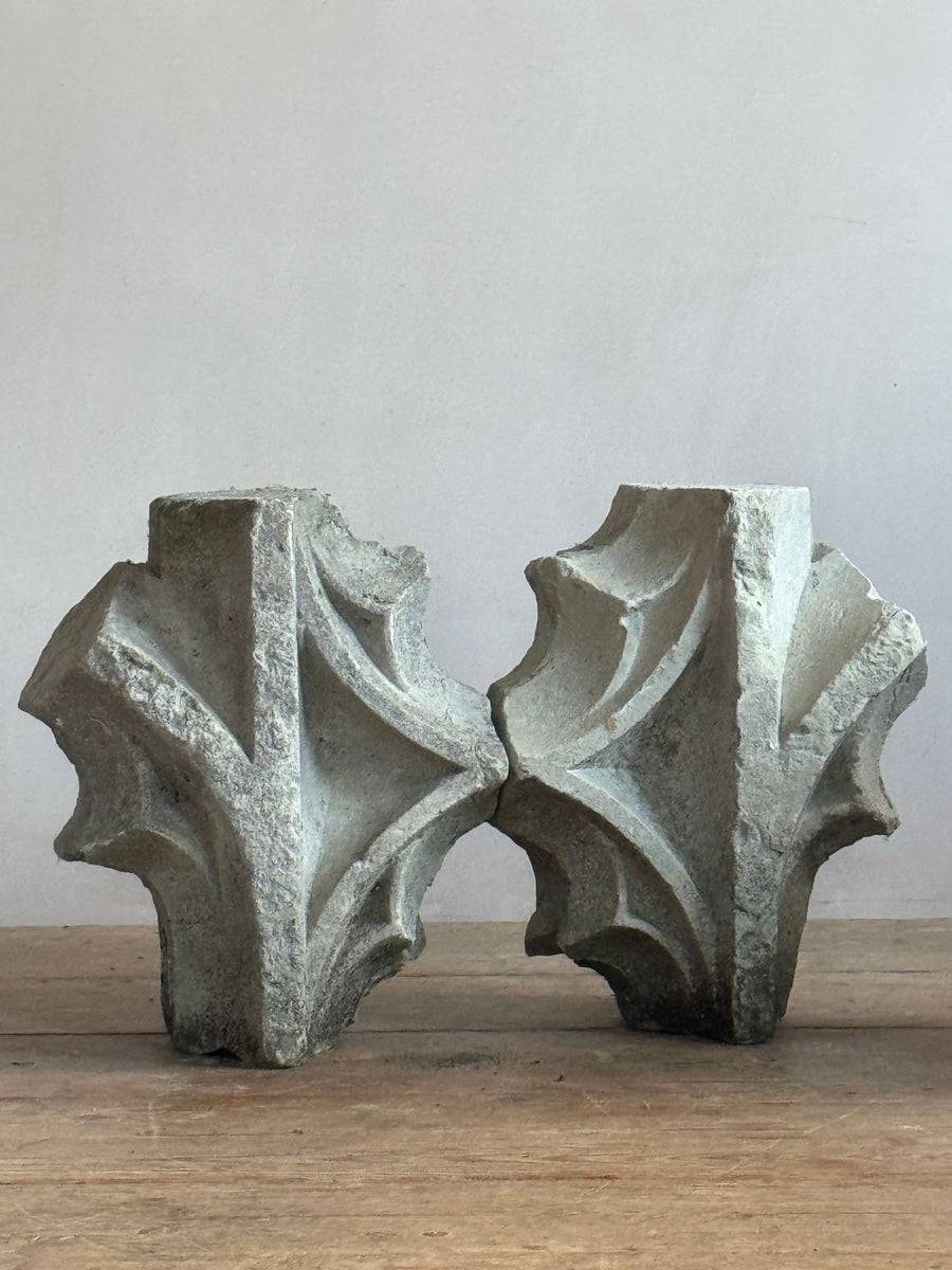 Limestone tracery fragments – YEW TREE BARN