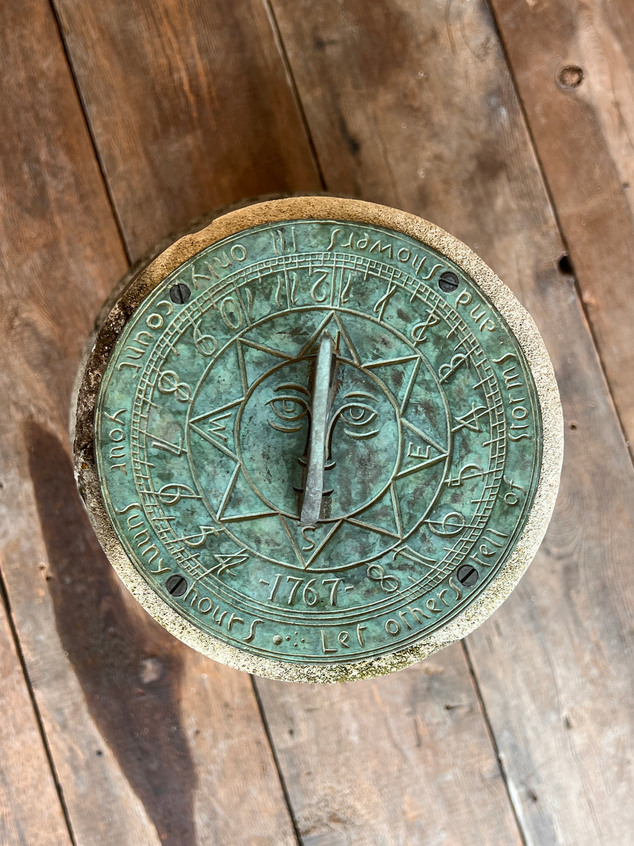 Stone Sundial – YEW TREE BARN