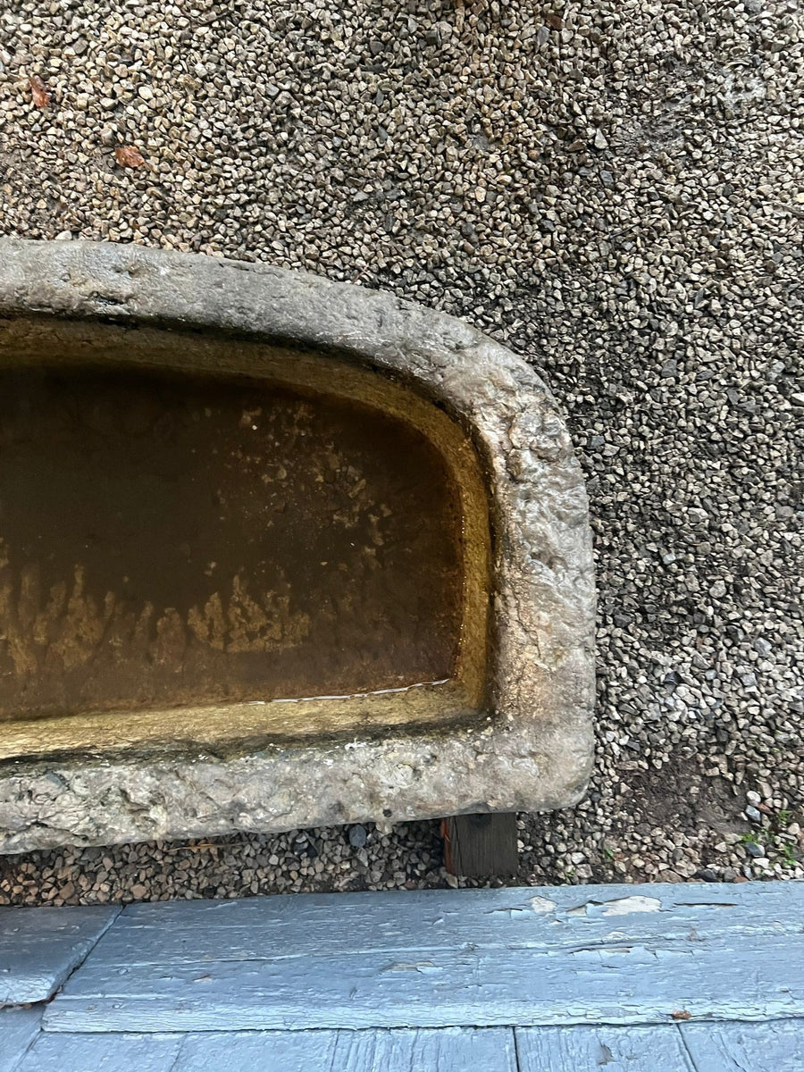 Local Limestone Trough with Curved Ends – YEW TREE BARN