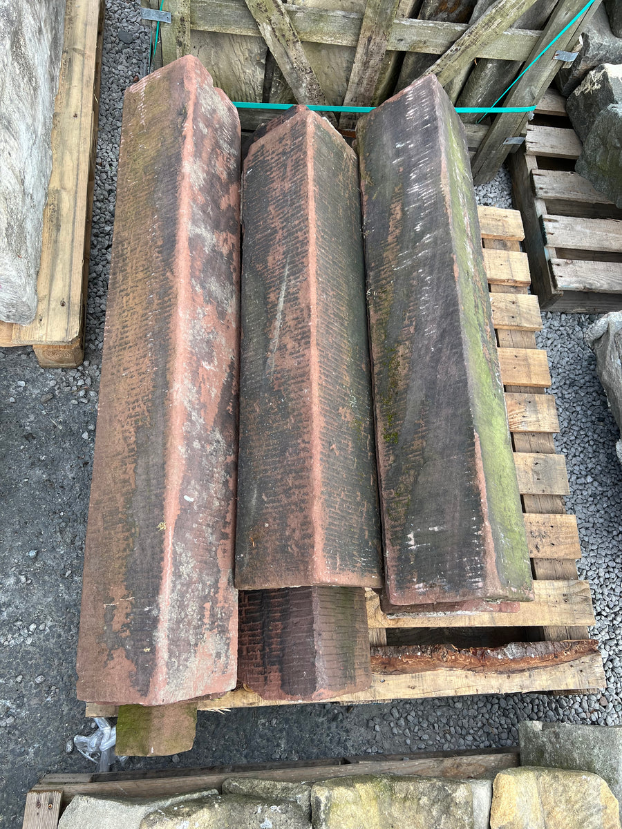 Red sandstone ridge tile – YEW TREE BARN