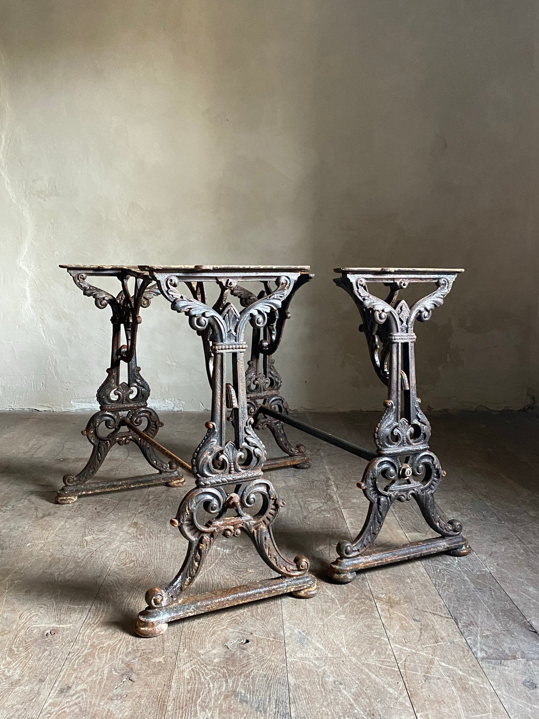 Antique Victorian Cast Iron Table Bases YEW TREE BARN